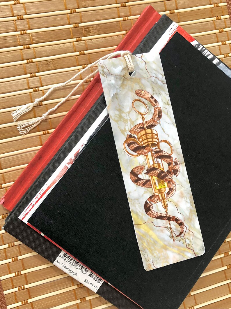 Snake Syringe Bookmark Vintage Medical Needle Reptile Book - Etsy