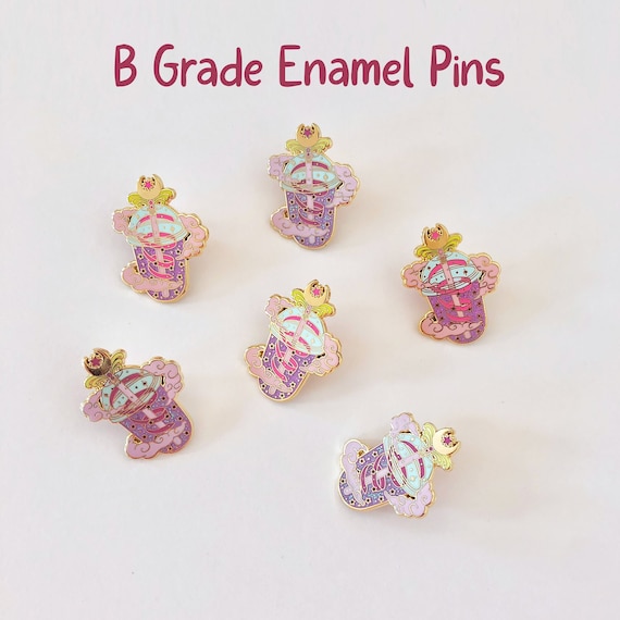 B Grade Bubble Tea Hard Enamel Pin Seconds Magical Girl Boba | Etsy