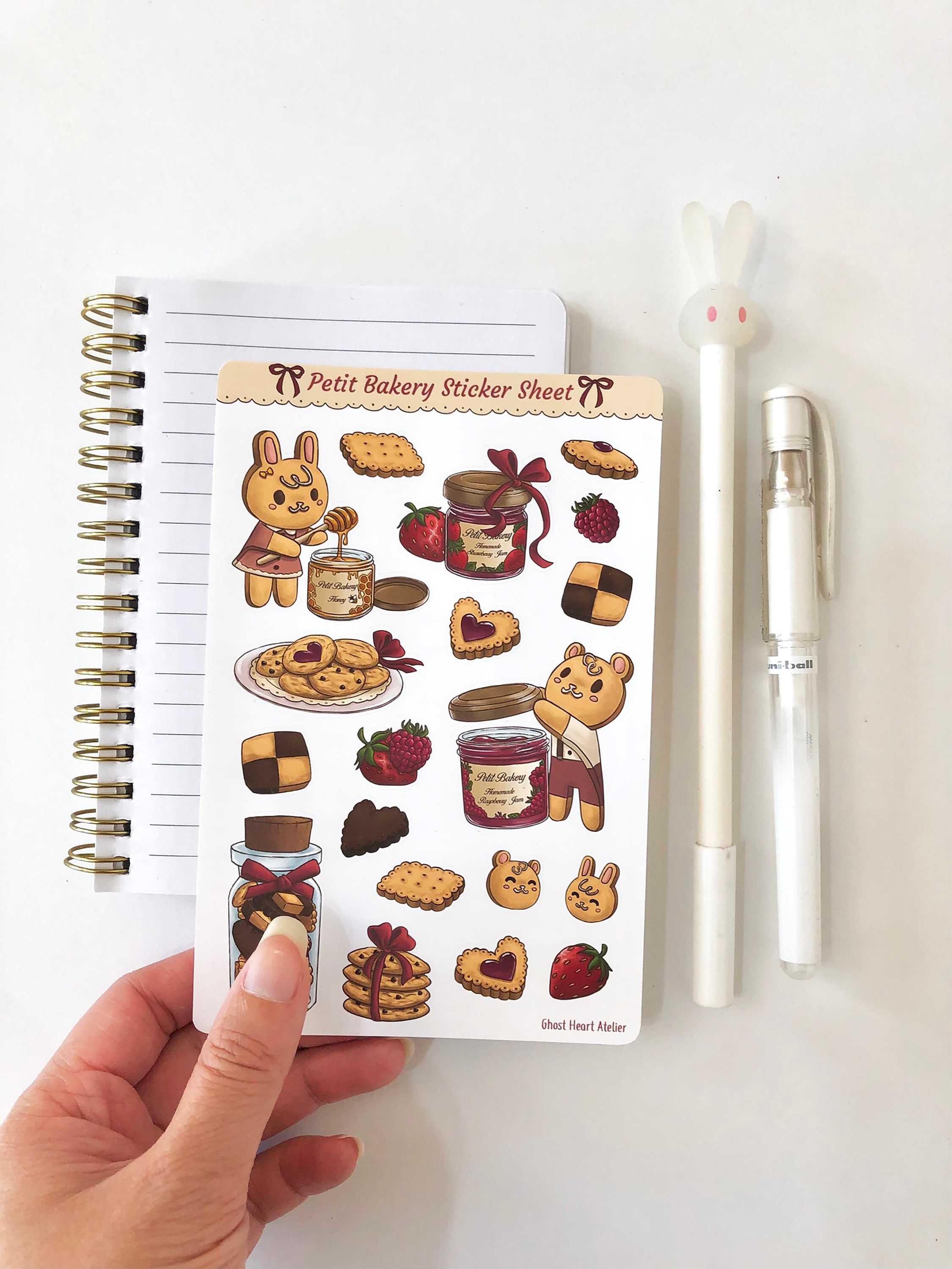 Cute Cottagecore Bakery Sticker Sheet, Kawaii Baked Goods Decal, Cookie ...