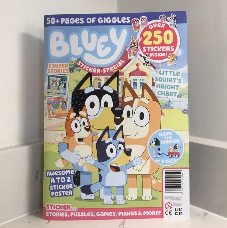 Cbeebies Bluey Sticker Special Activity Magazine Foundation - Etsy Denmark