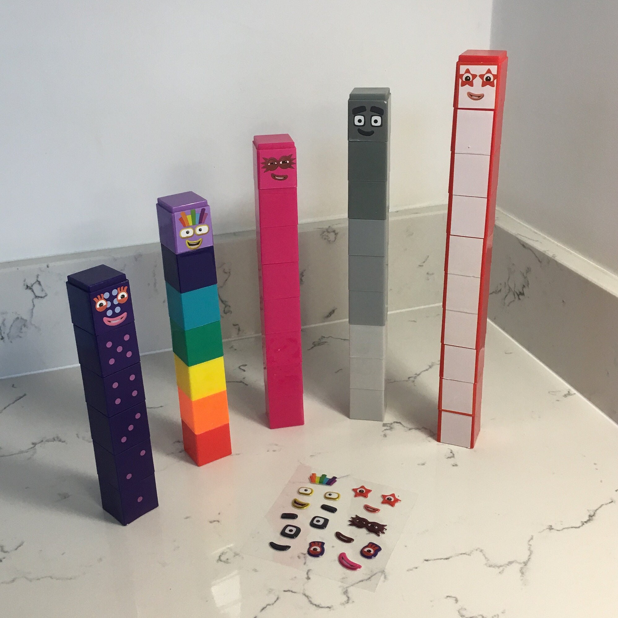 Numberblocks 6-10 cbeebies number blocks foundation - Etsy España