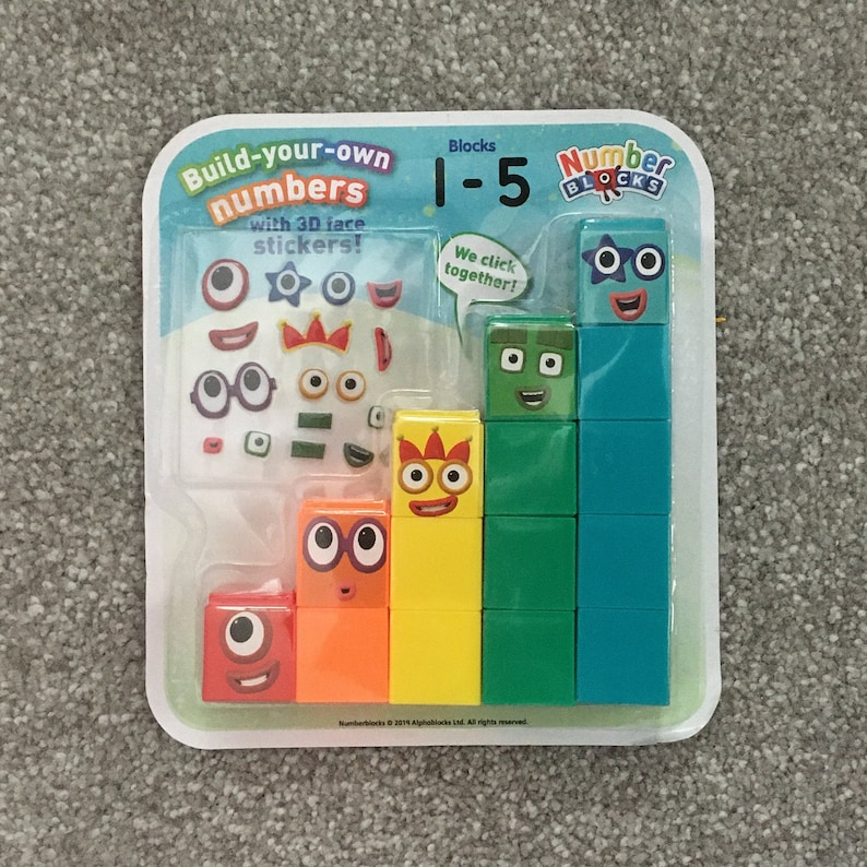 Numberblocks 1 to 5. Number Blocks Birthday Cake Decoration - Etsy