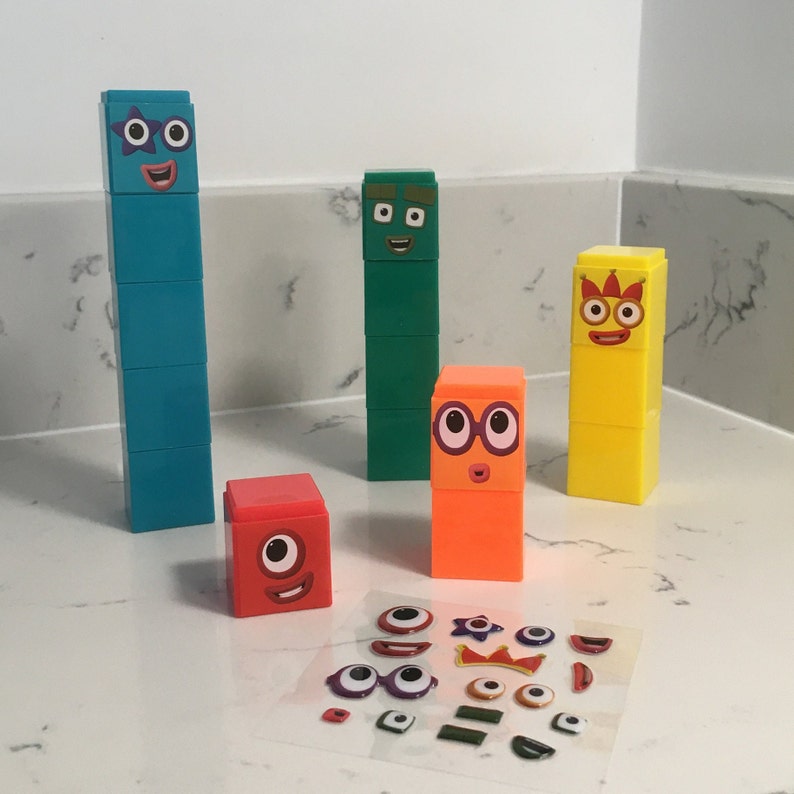 Numberblocks 1 to 5. Number Blocks Birthday Cake Decoration - Etsy