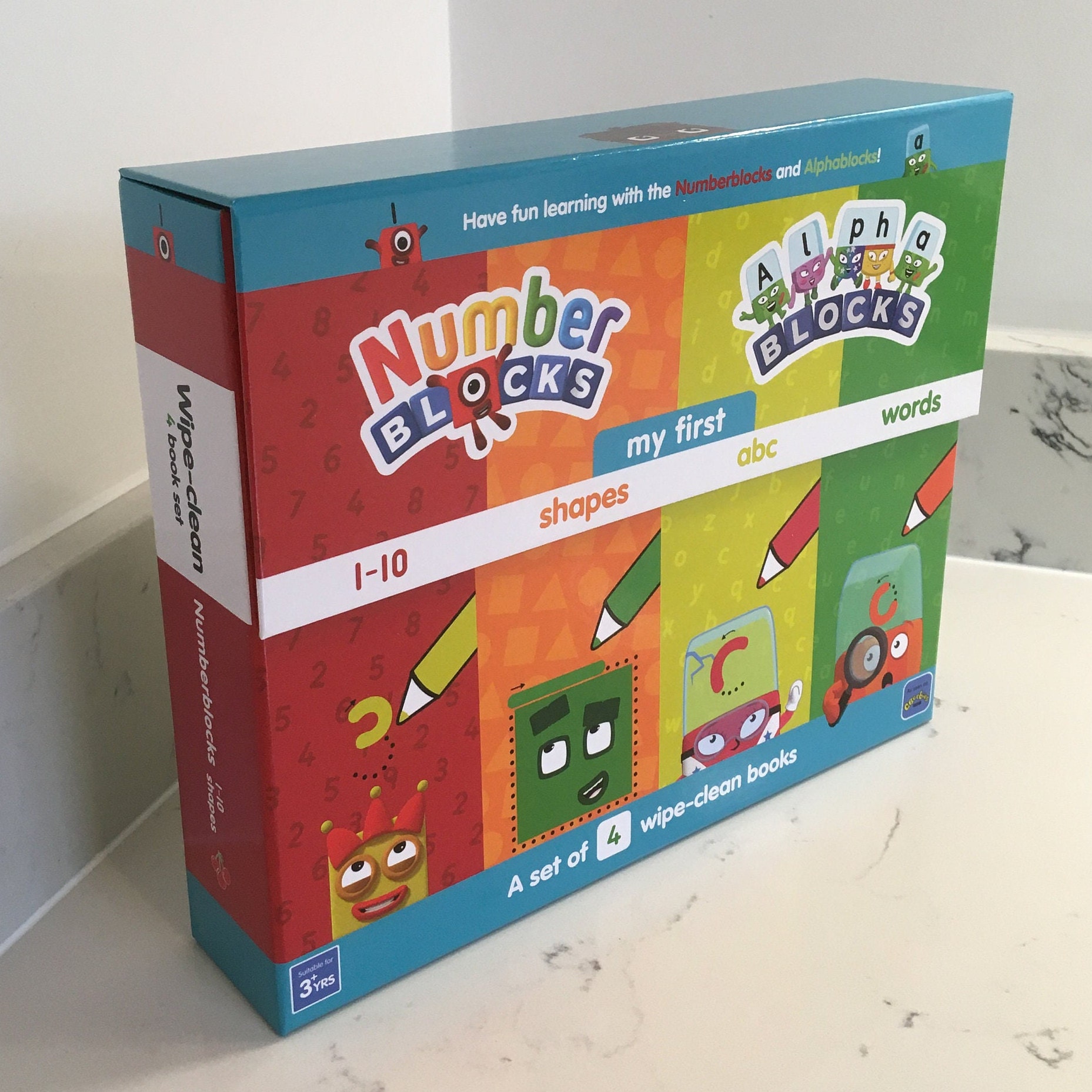 Alphablocks and Numberblocks 'my First Numbers and Letters' 4 Wipe ...