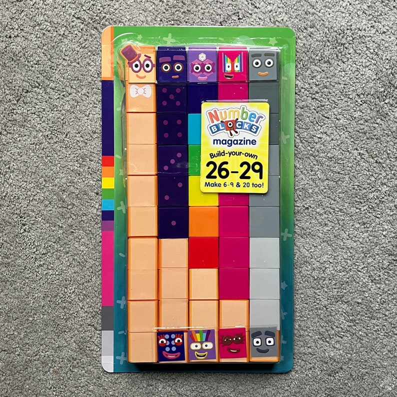 Numberblocks 26 to 29. Latest Edition to Add to Your Number - Etsy Hong ...