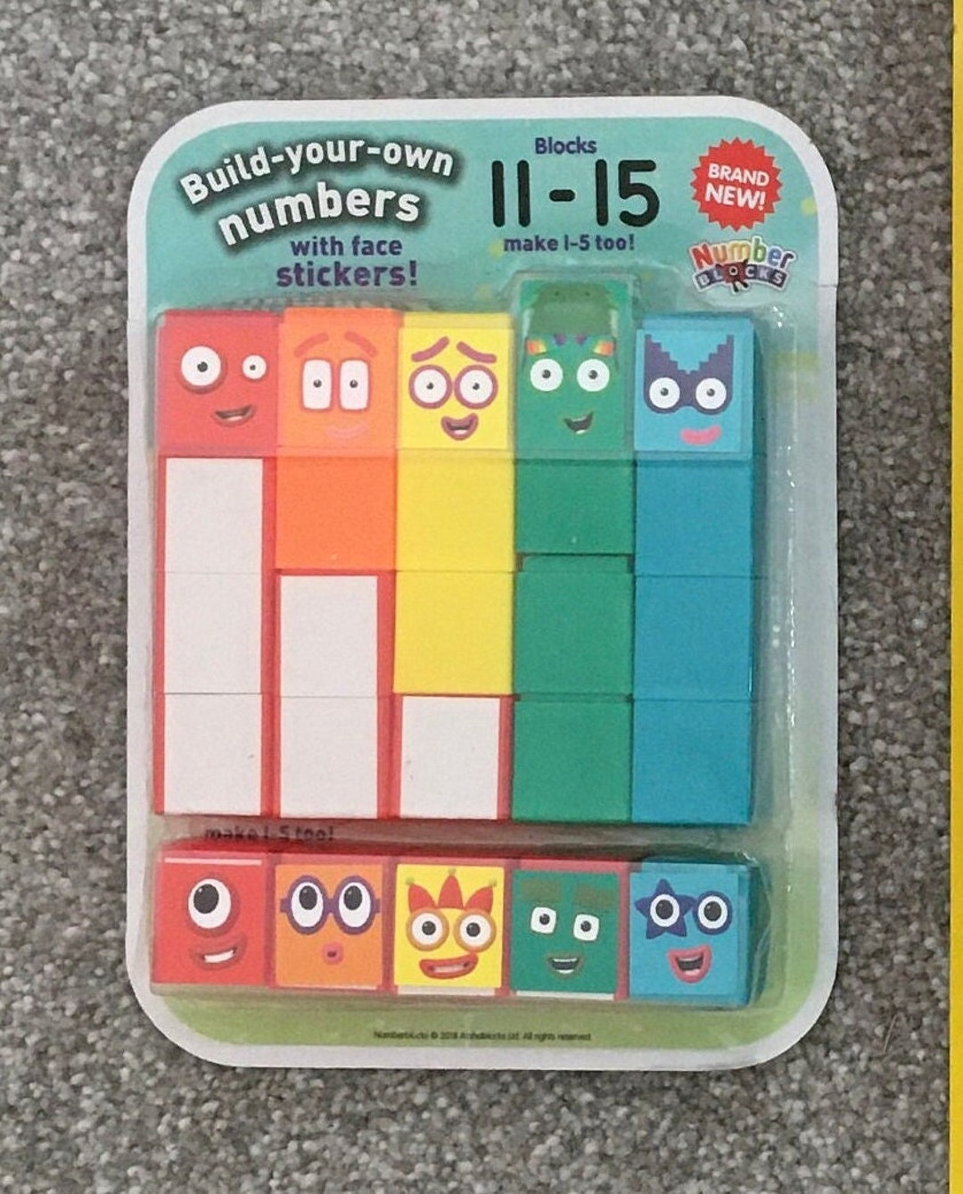Numberblocks 11 to 15 Educational Toys for Children Aged 3 - Etsy