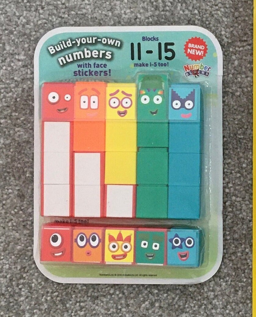 Numberblocks 11 to 15 Educational Toys for Children Aged 3 - Etsy