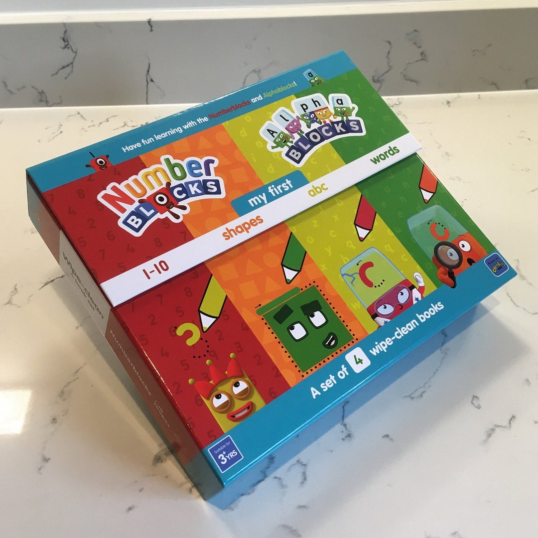 Alphablocks and Numberblocks 'my First Numbers and Letters' 4 Wipe ...
