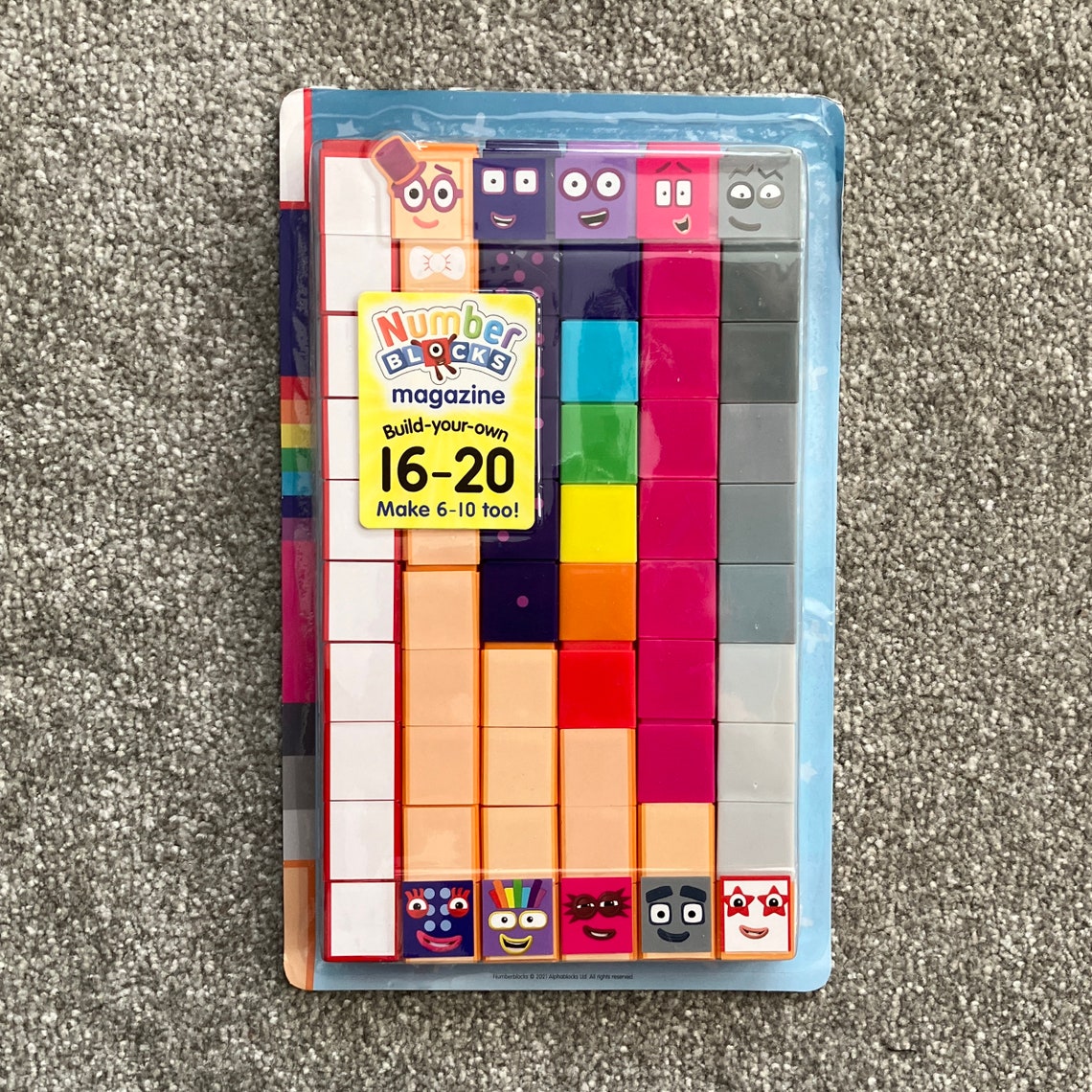 Numberblocks 16 to 20. Educational Toys for Children Aged 3 - Etsy