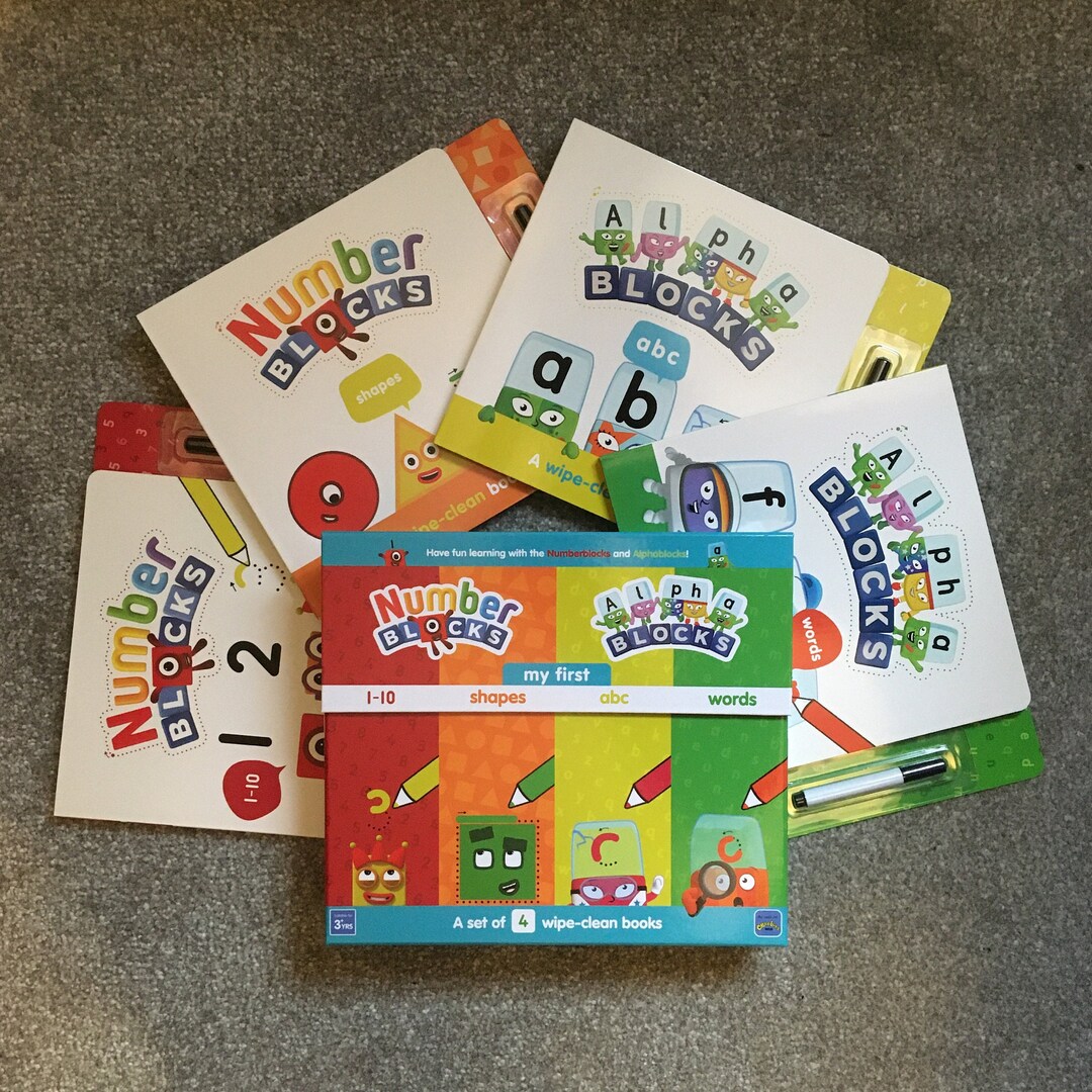 Alphablocks and Numberblocks 'my First Numbers and - Etsy