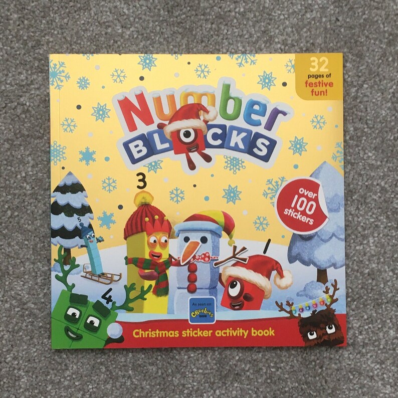 Numberblocks Christmas Activity Sticker Book and Advent Calendar - Etsy