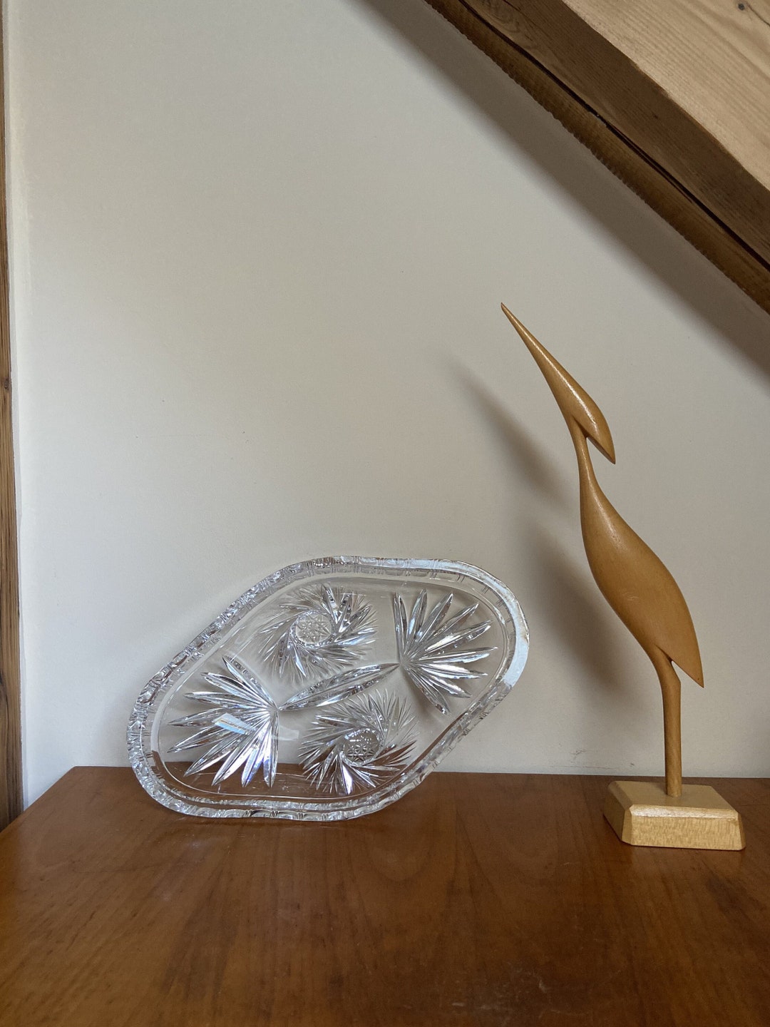 Art. 305 - Vintage Crystal Glass - Bowl - Sling Star - Serving Bowl - 1 ...