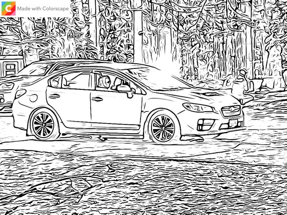 Subaru Coloring Pages