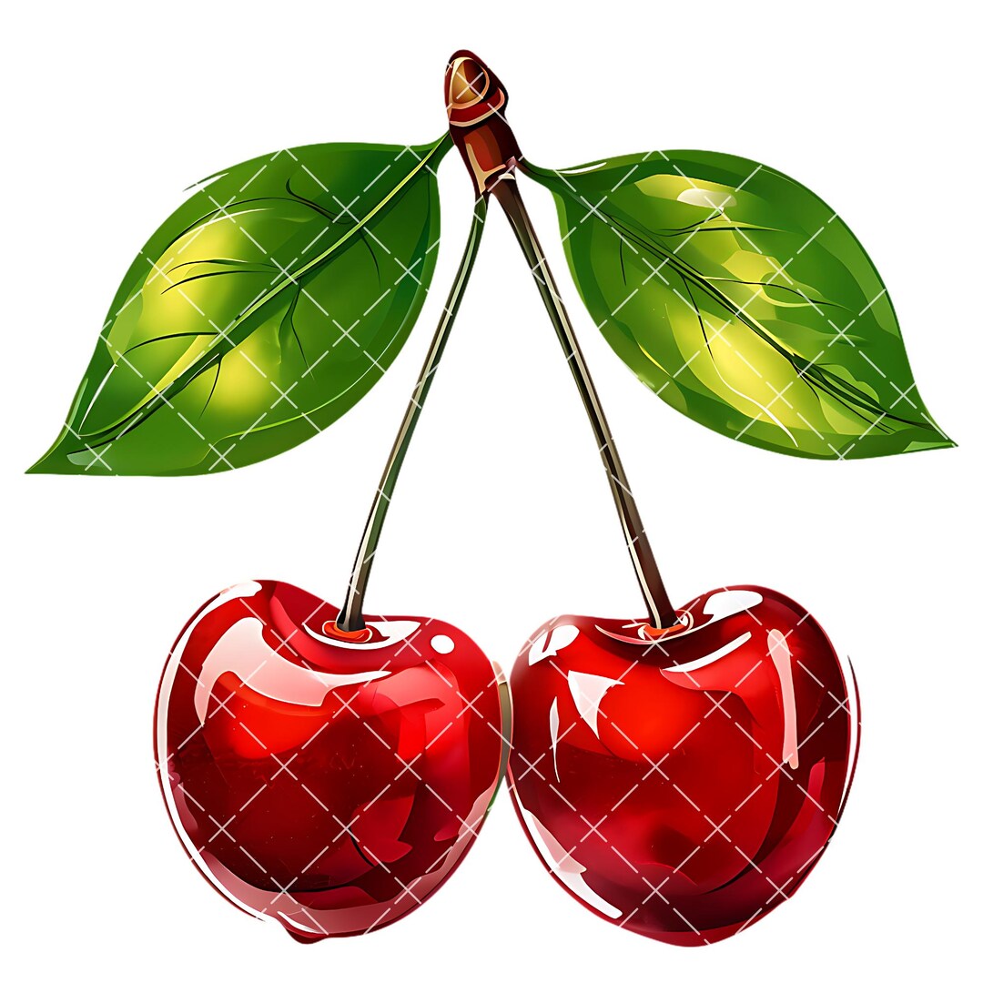Metallic Cherries Cherrybday Cute Cherry Clipart Red Cherry Clipart ...