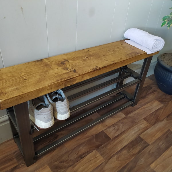 Shoe Storage Bench - Etsy UK