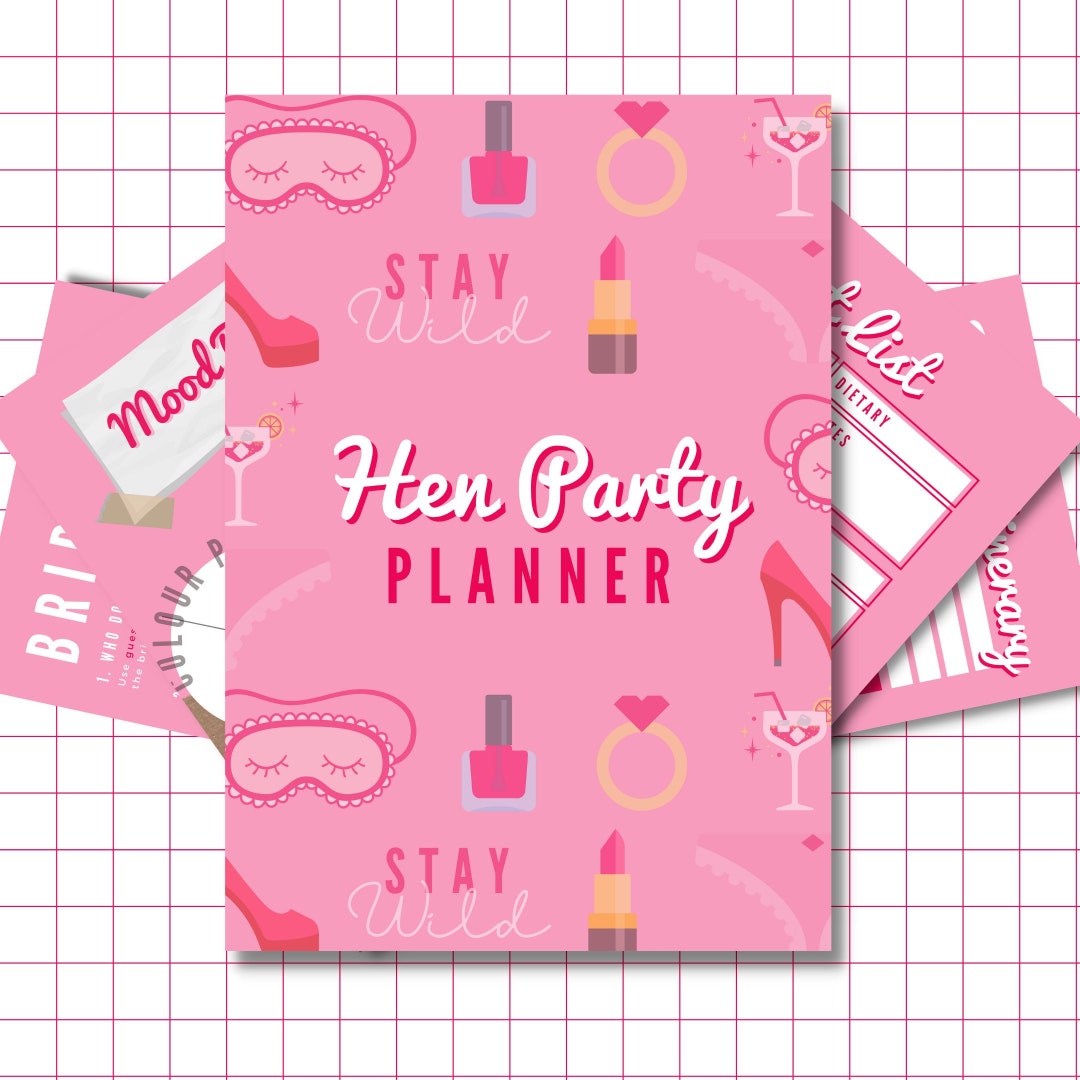 Hen Party Planning Template Bachelorette Party Planner Printable