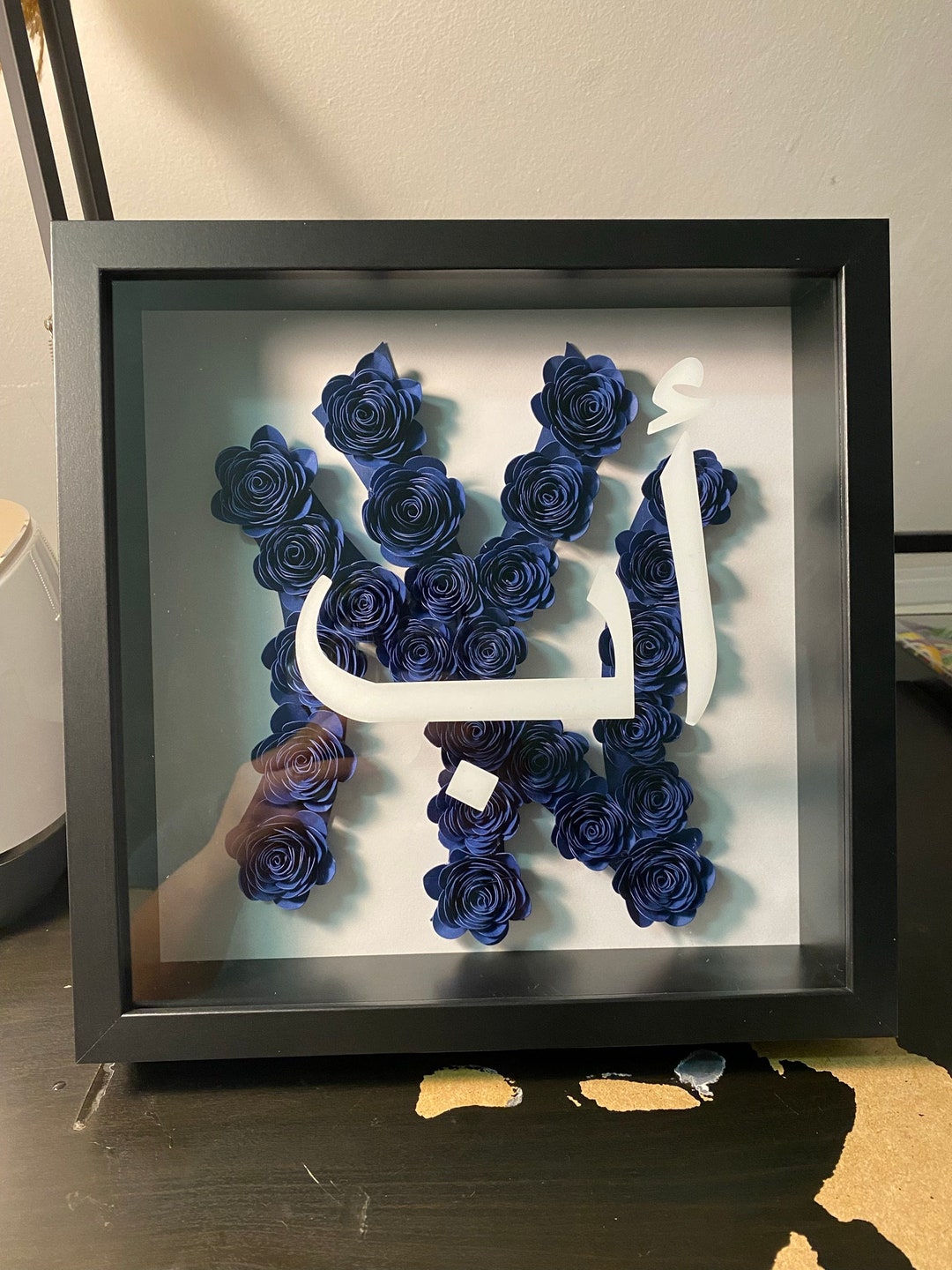 Yankee's Shaped Paper Flower Shadow Box| Solid, Ombre, Multicolored ...