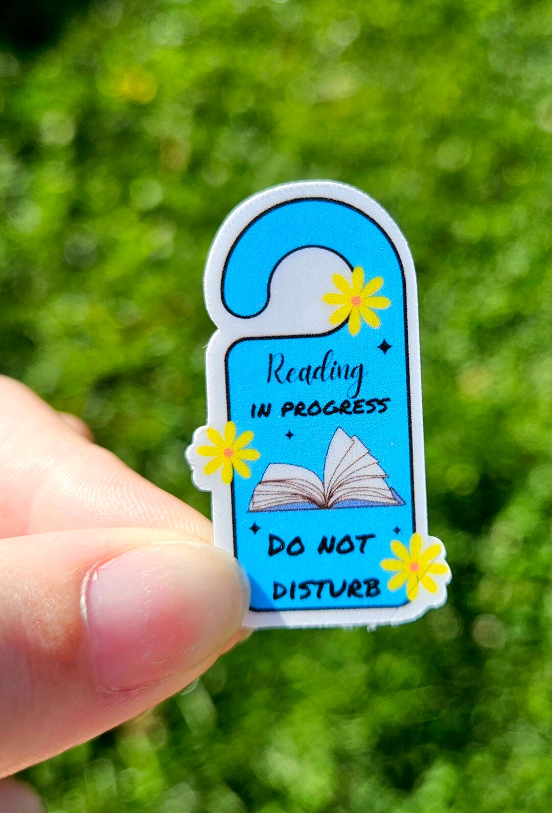 Do Not Disturb Reading in Progress Sticker Vinyl Sticker - Etsy
