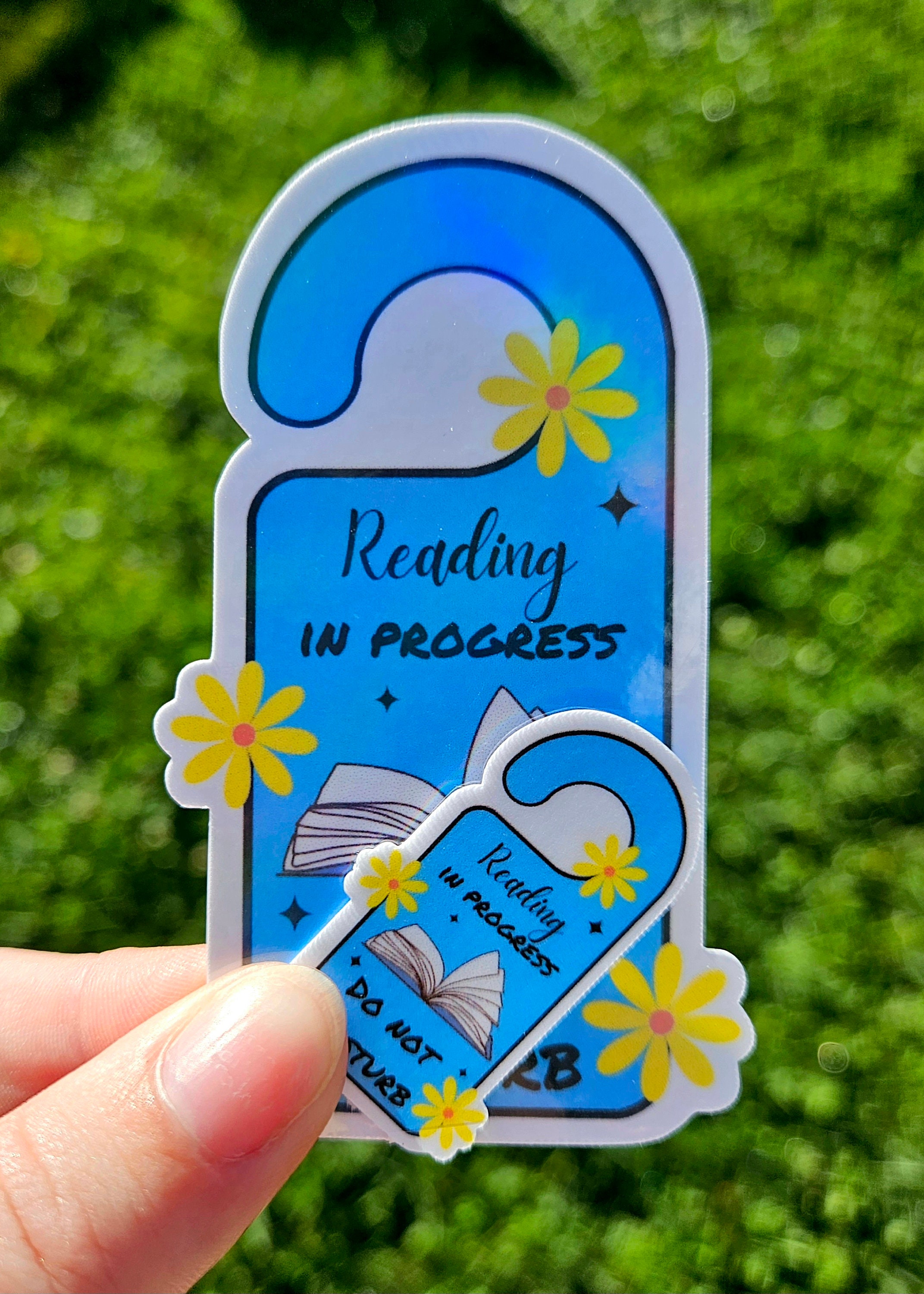 Do Not Disturb Reading in Progress Sticker Vinyl Sticker - Etsy