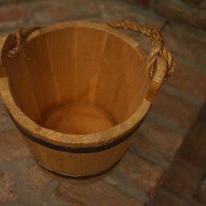 Primitive Bucket, Wooden Bucket, Civil War Reenactment Gear - Etsy