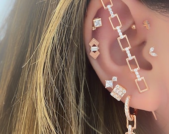 Ear Pin Earrings - Etsy