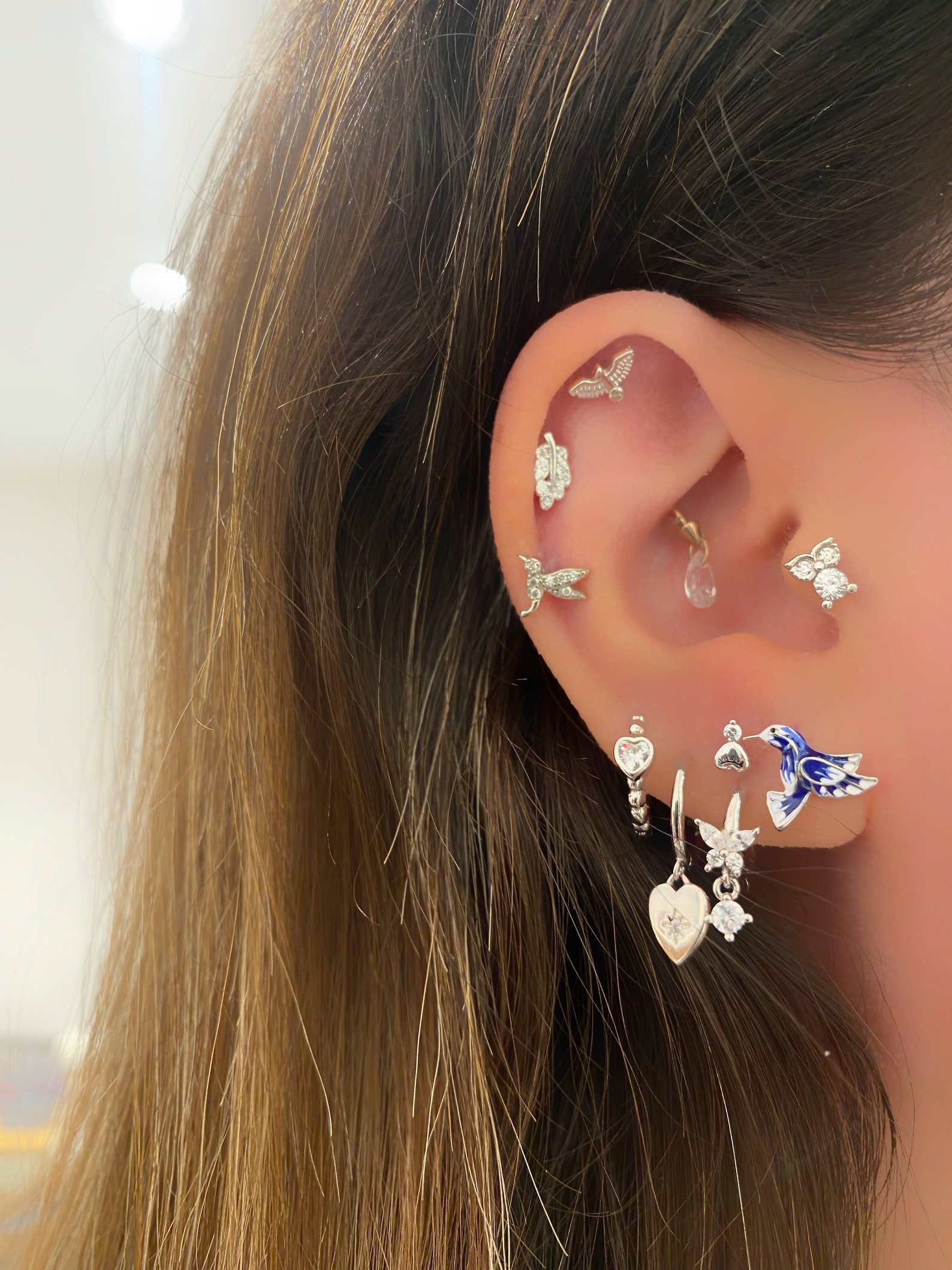 Frog Piercing,owl Piercing,fish Stud Earrings,helix Piercing,screw Back ...