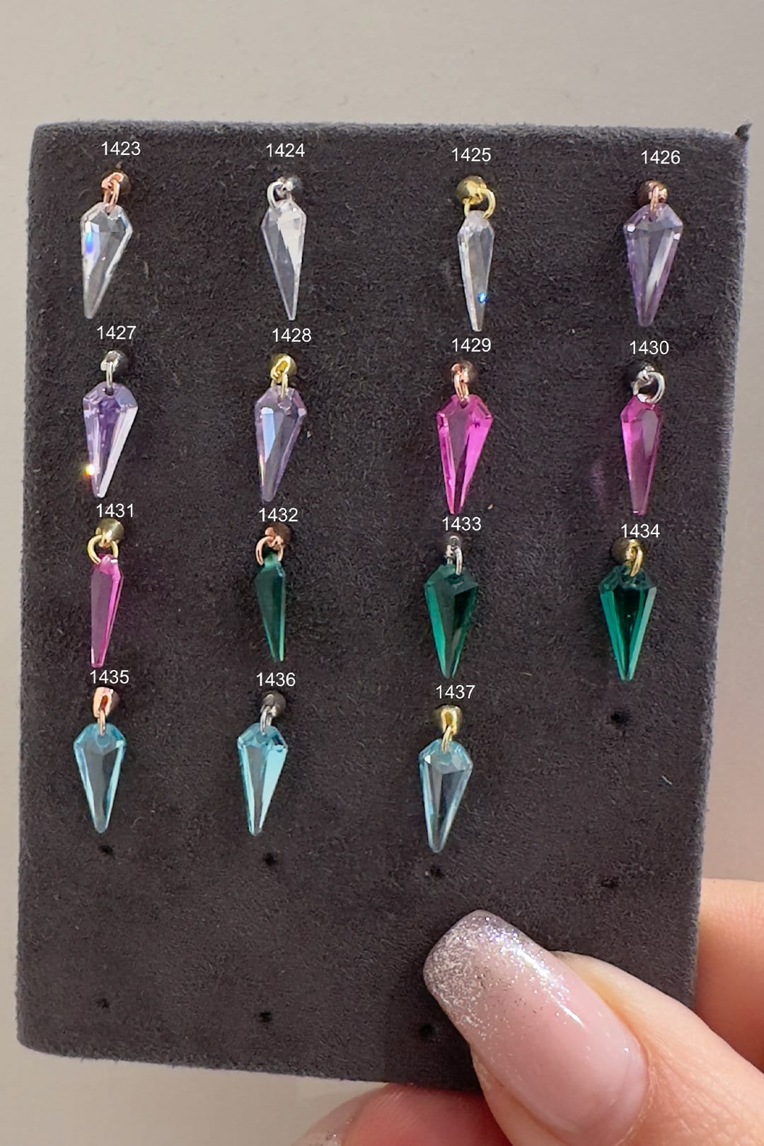 Pendulum Crystal Piercing,hidden Helix Piercing,screw Back,stud ...