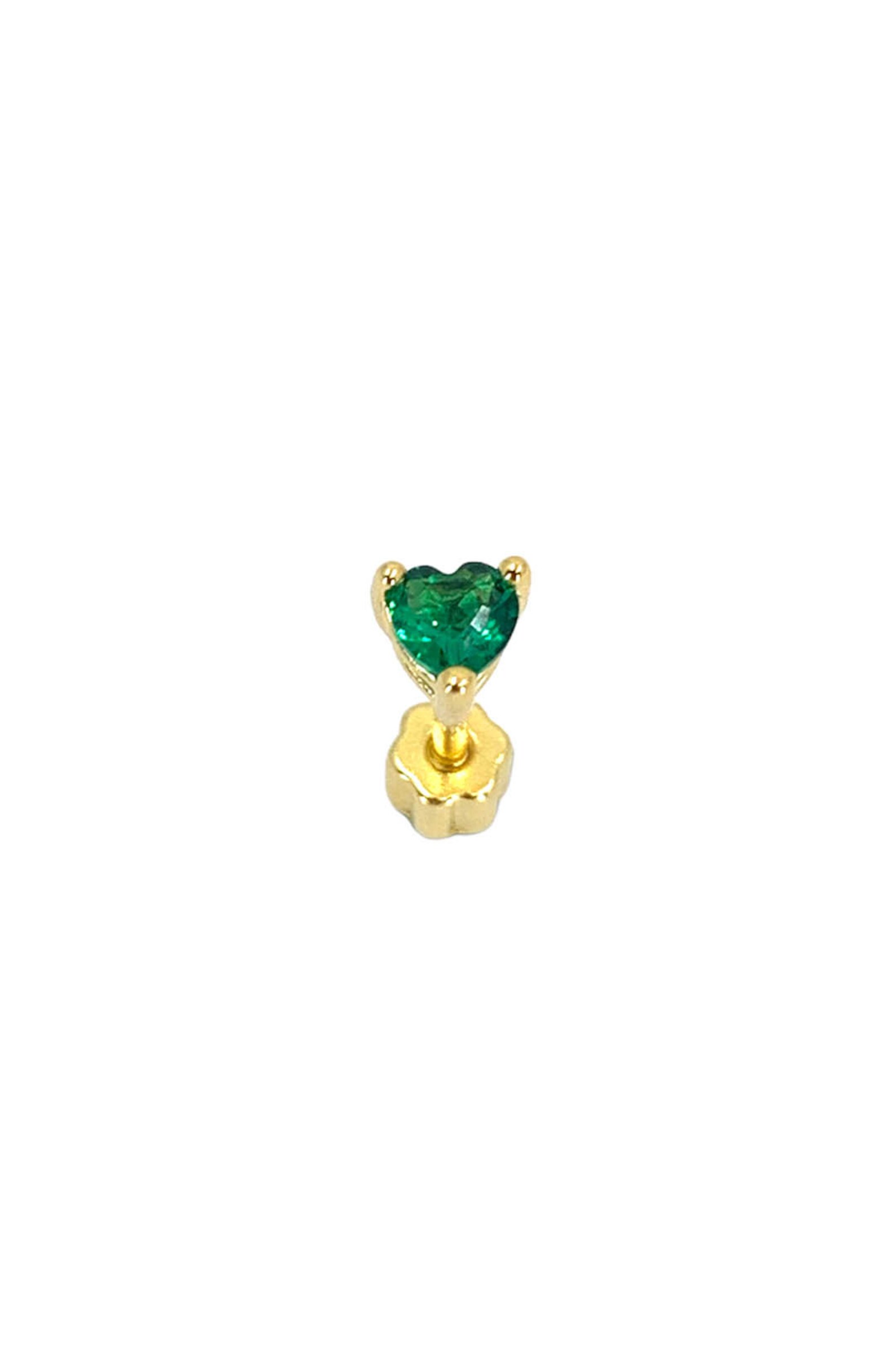 Three Baguette C Shape Piercing,tria Piercing,different Color Zirconia ...