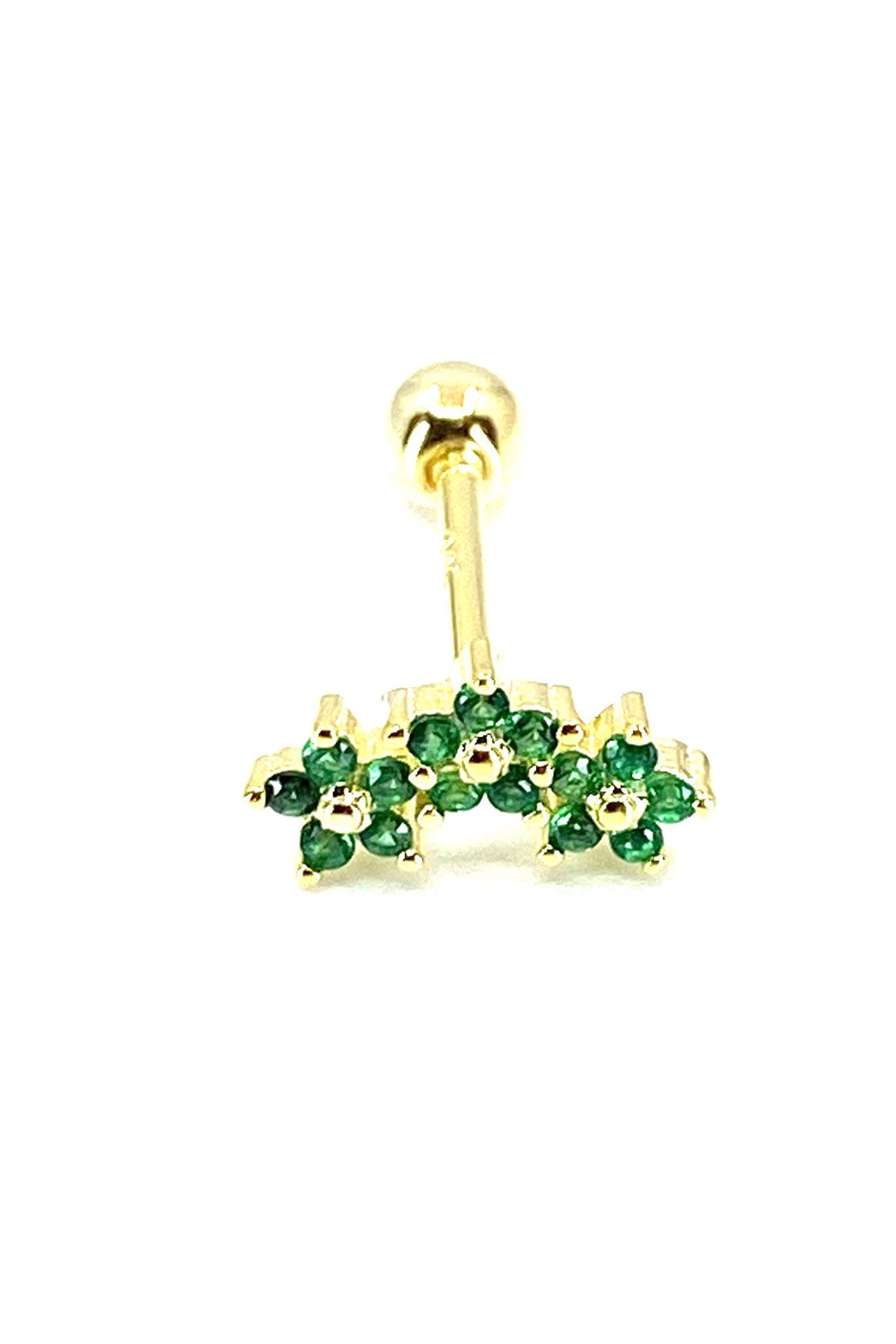 Emerald Piercing,baguette,marquis,drop Pendant,helix Piercing,screw ...