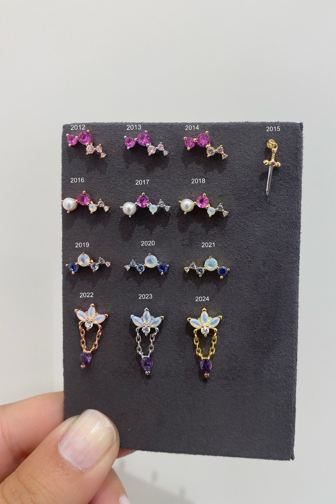 Pinky Asymetric Piercing,sword Piercing,helix Piercing,screw Back,stud ...