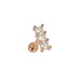 Three Baguette C Shape Piercing,tria Piercing,different Color Zirconia ...
