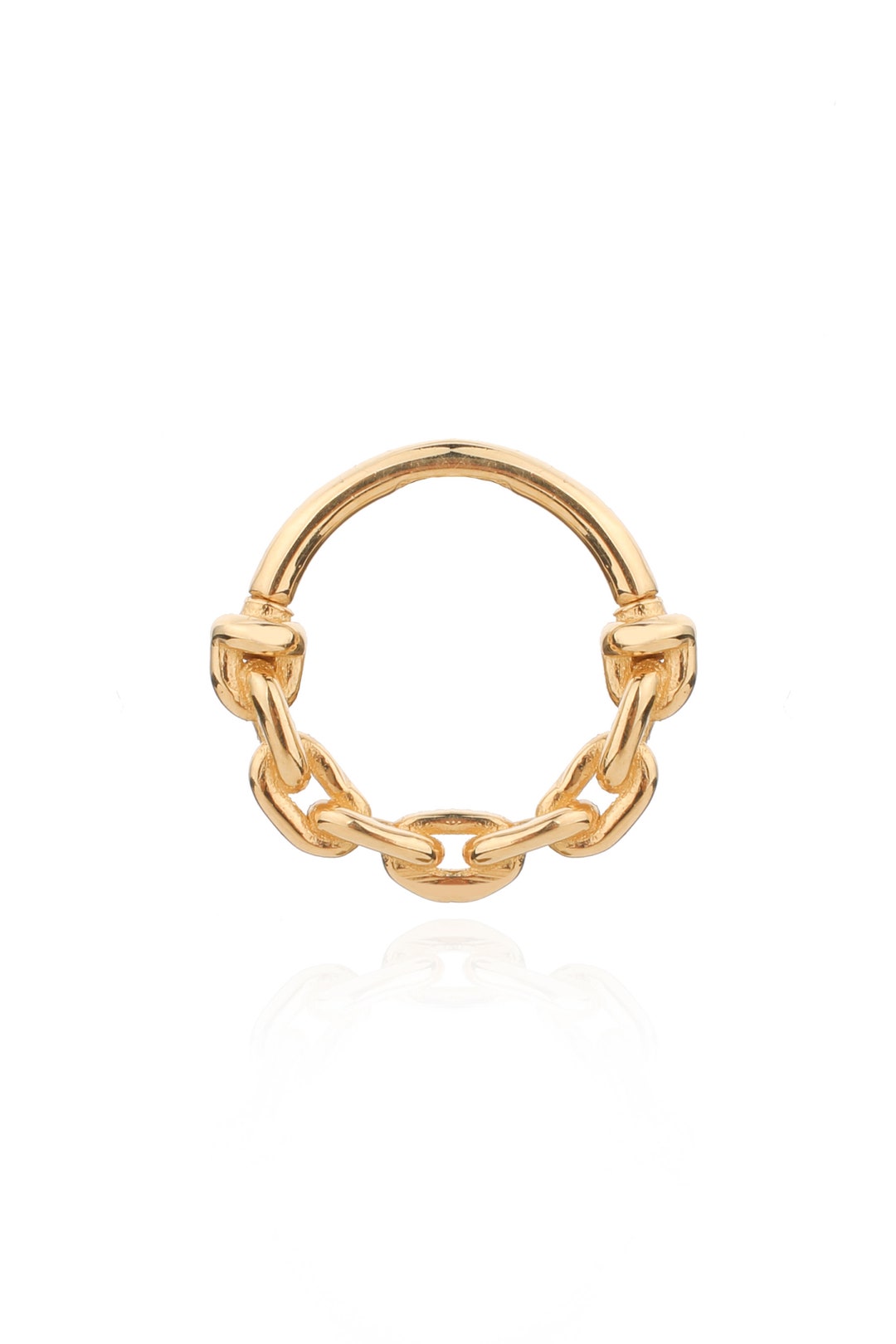 Chain Helix Gold Piercing,ring Piercing,helix Piercing,daith,rook,snug ...