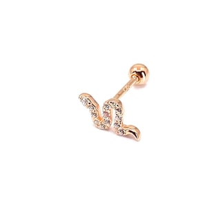 Snake Piercing,mini Star Piercing,crescent Piercing, Threaded Stud ...