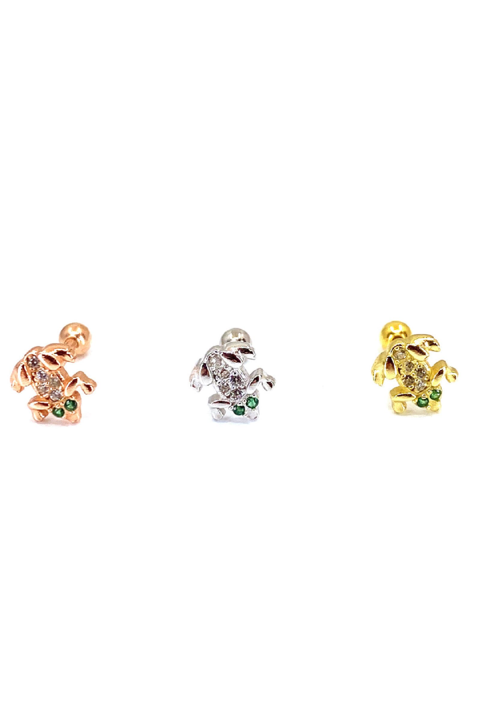 Frog Piercing,owl Piercing,fish Stud Earrings,helix Piercing,screw Back ...