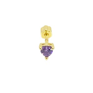 Three Baguette C Shape Piercing,tria Piercing,different Color Zirconia ...