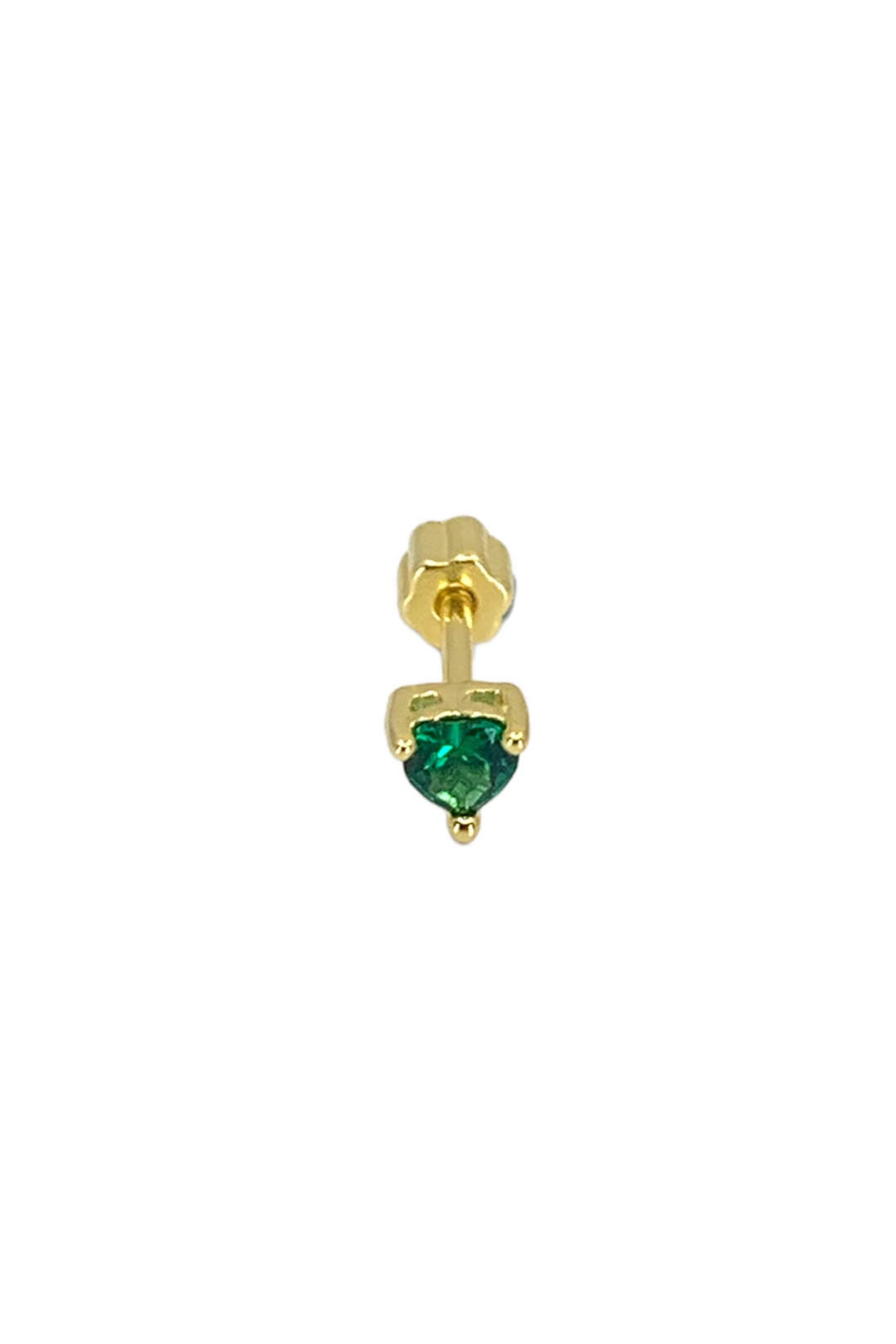 Three Baguette C Shape Piercing,tria Piercing,different Color Zirconia ...