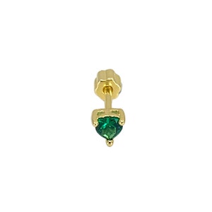 Three Baguette C Shape Piercing,tria Piercing,different Color Zirconia ...