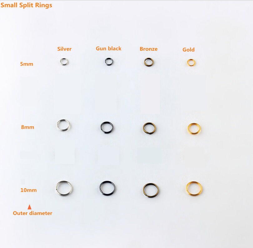 5mm Round Split Ring Double Loop Key Rings Keychain Rustproof Metal - Etsy
