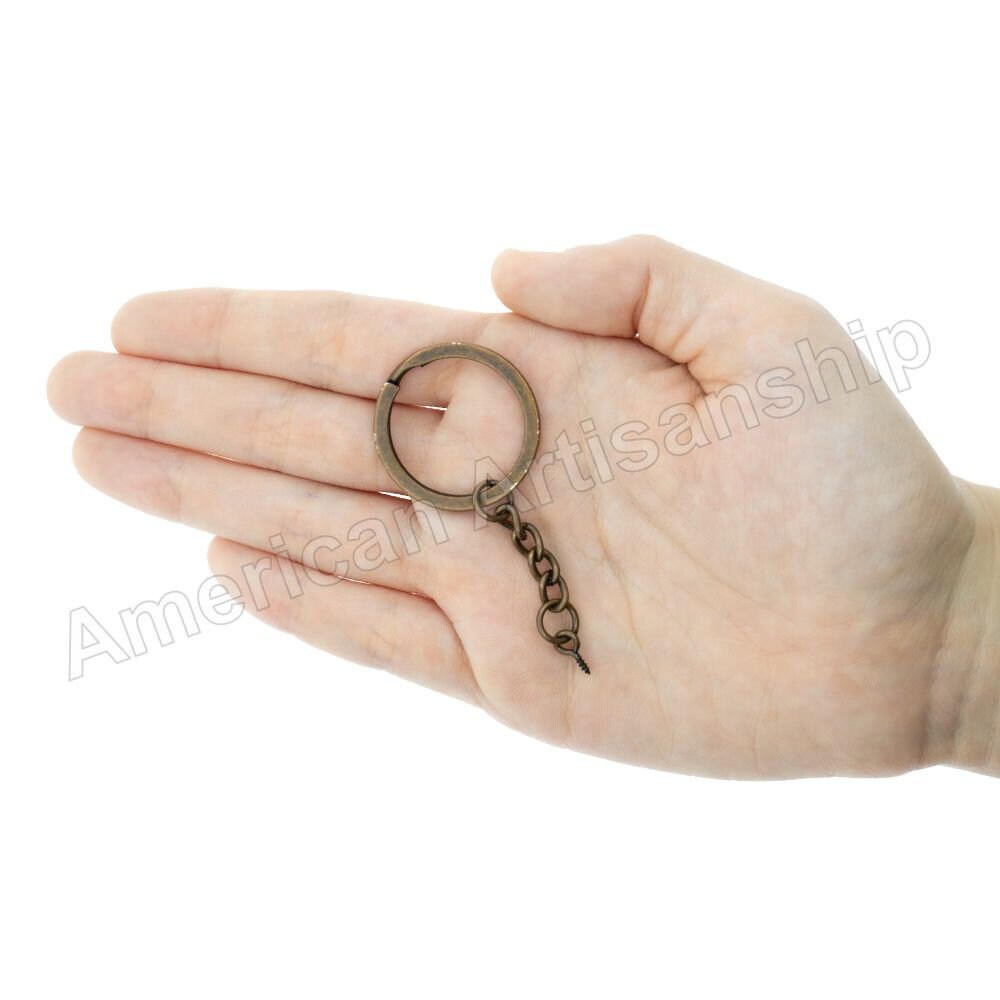 Keychain Flat Rings Split Jump Rings Screw Eye Pins Screws Crafts ...