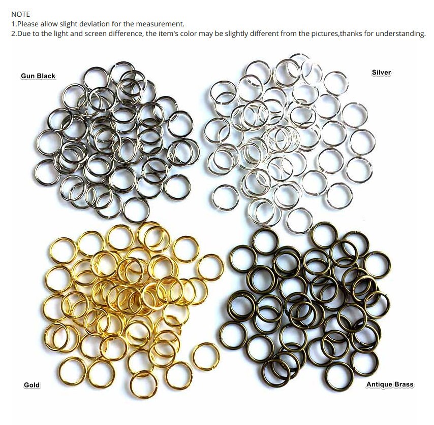 5mm Round Split Ring Double Loop Key Rings Keychain Rustproof Metal - Etsy