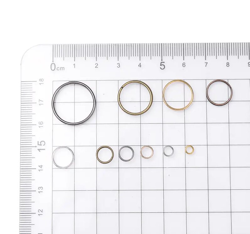 5mm Round Split Ring Double Loop Key Rings Keychain Rustproof Metal - Etsy