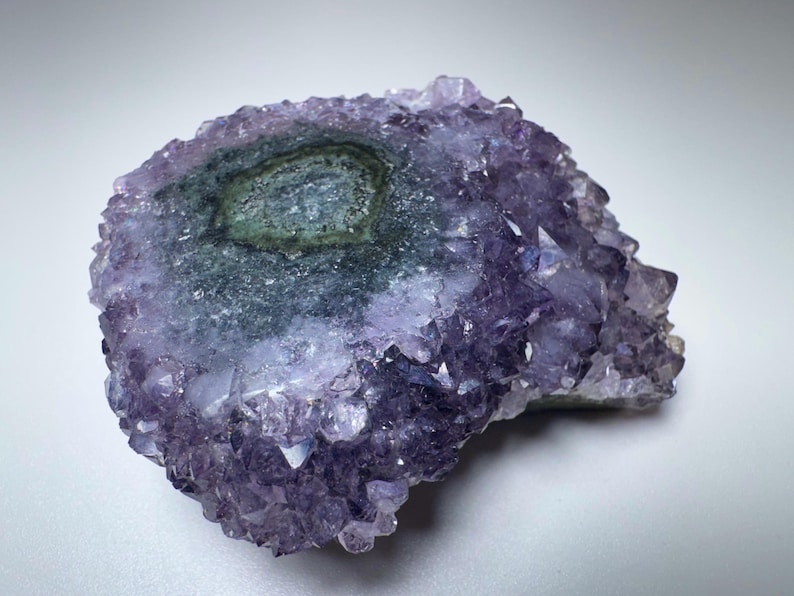 Amethyst Crystal Cluster With Exposed Stalactite Eye - Etsy UK