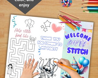 Printable Lilo and Stitch Activity Sheet, Lilo and Stitch Coloring Page ...