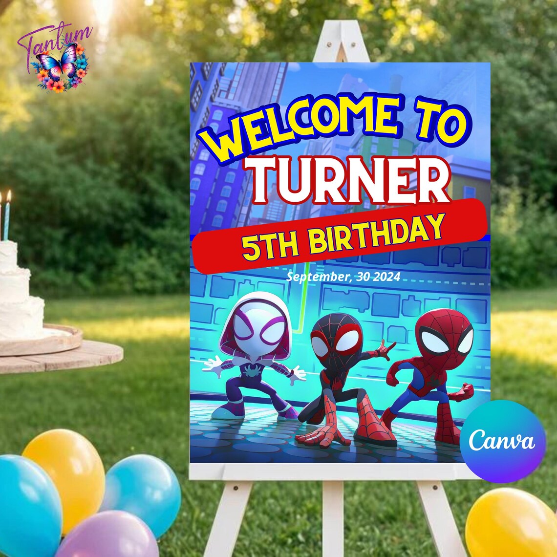 Spidey Welcome Sign, Spidey Welcome Poster, Spidey Birthday Sign ...