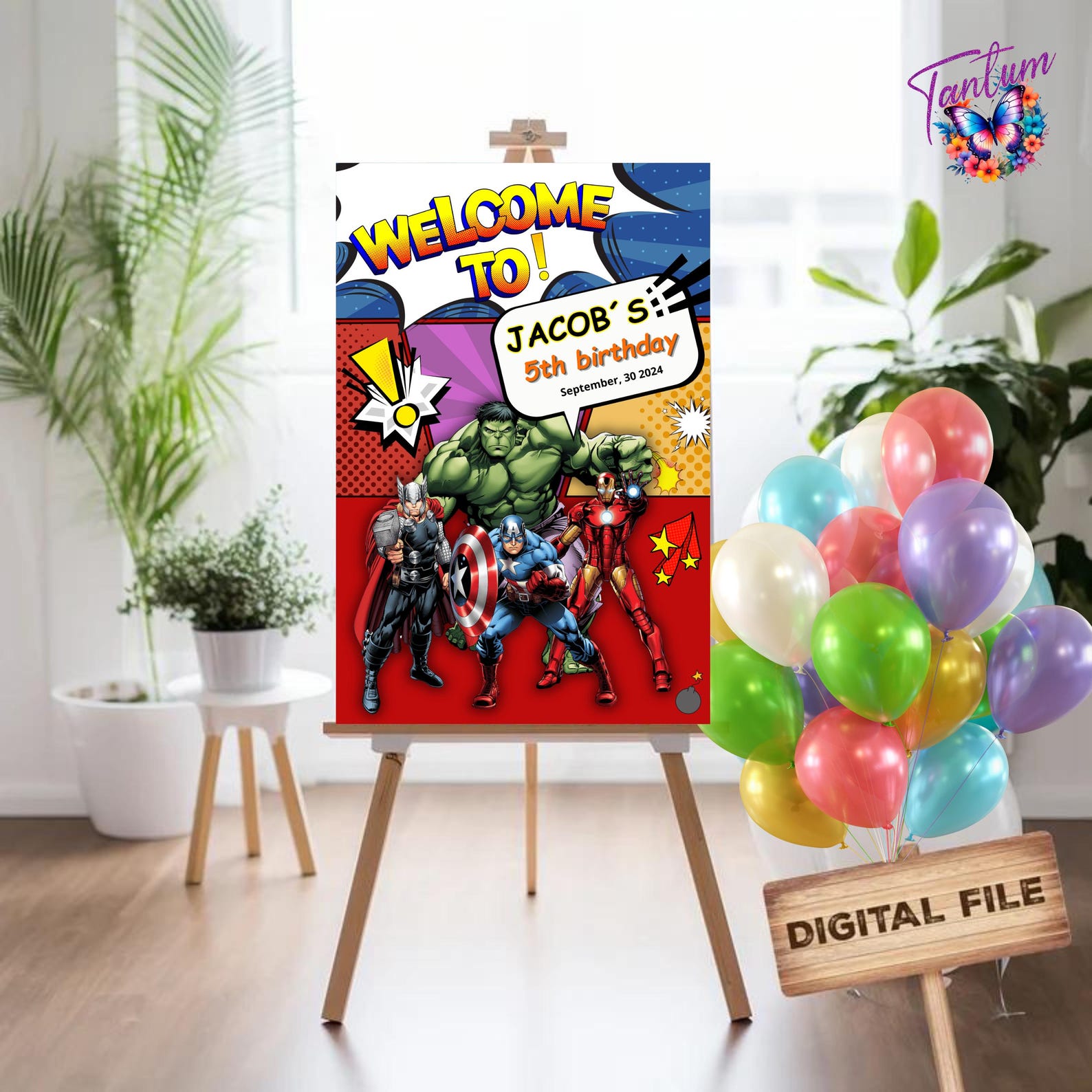 Superhero Welcome Sign, Superhero Welcome Poster, Superhero Birthday ...