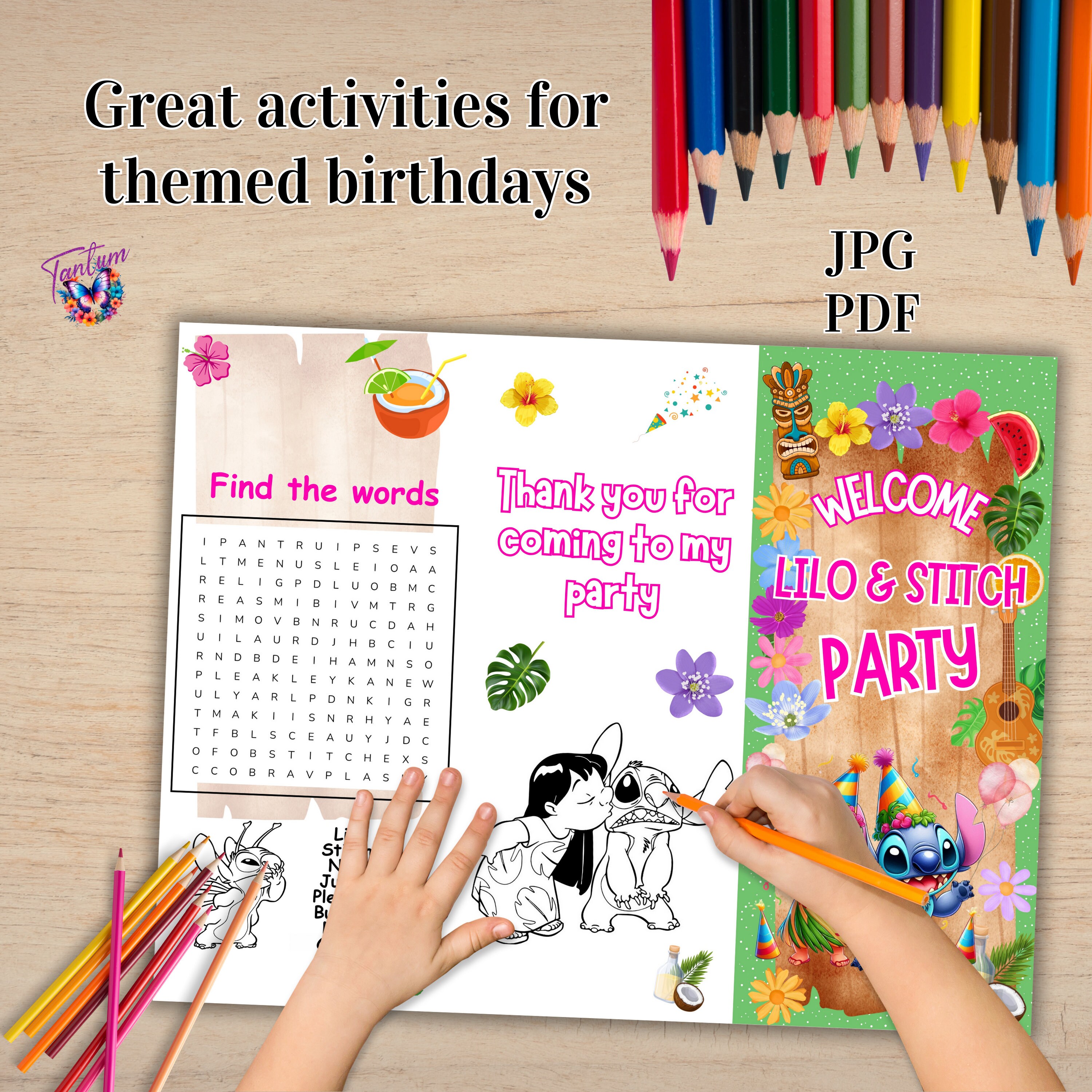 Printable Lilo and Stitch Activity Sheet, Lilo and Stitch Coloring Page ...