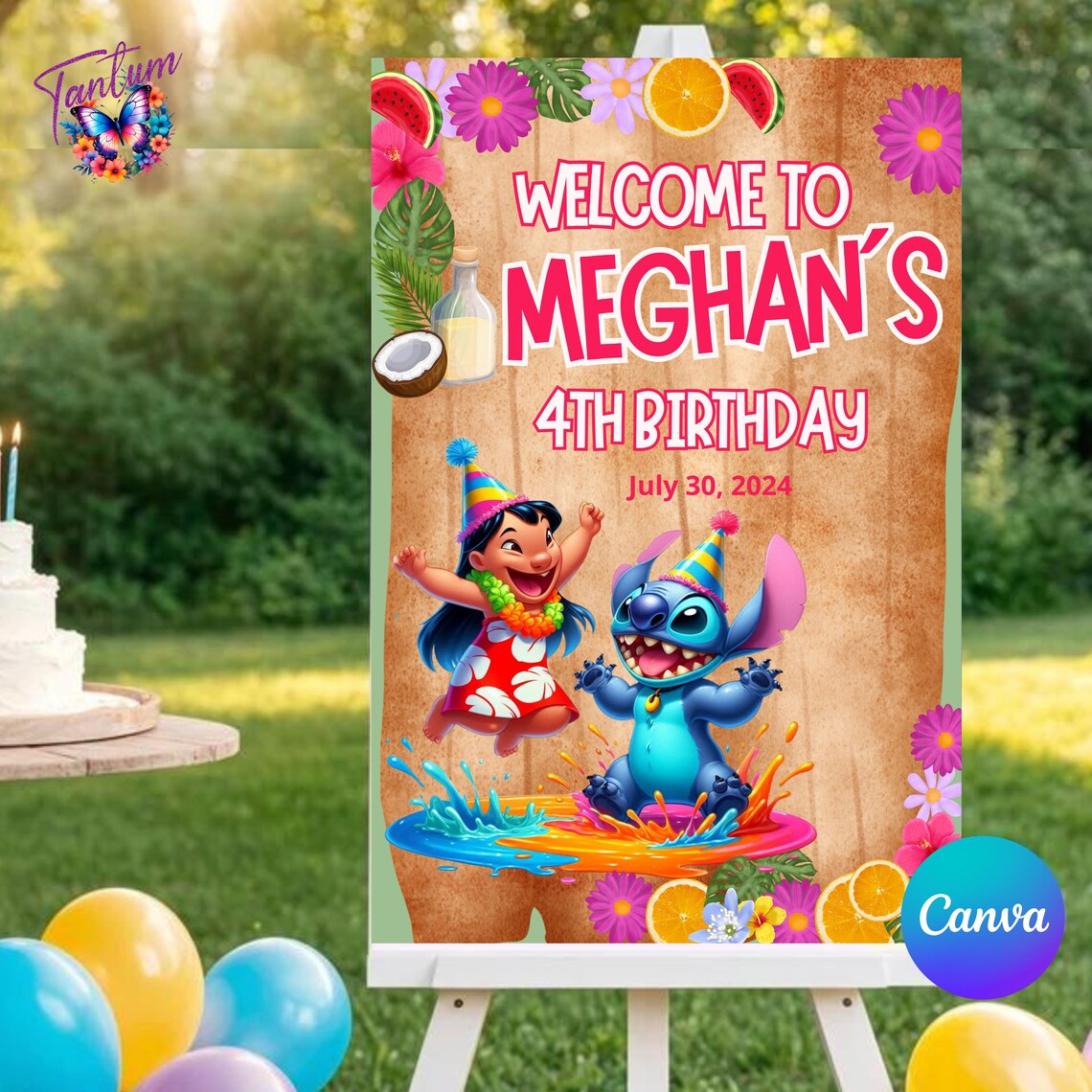 Lilo and Stitch Welcome Sign, Lilo and Stitch Welcome Poster, Lilo and ...
