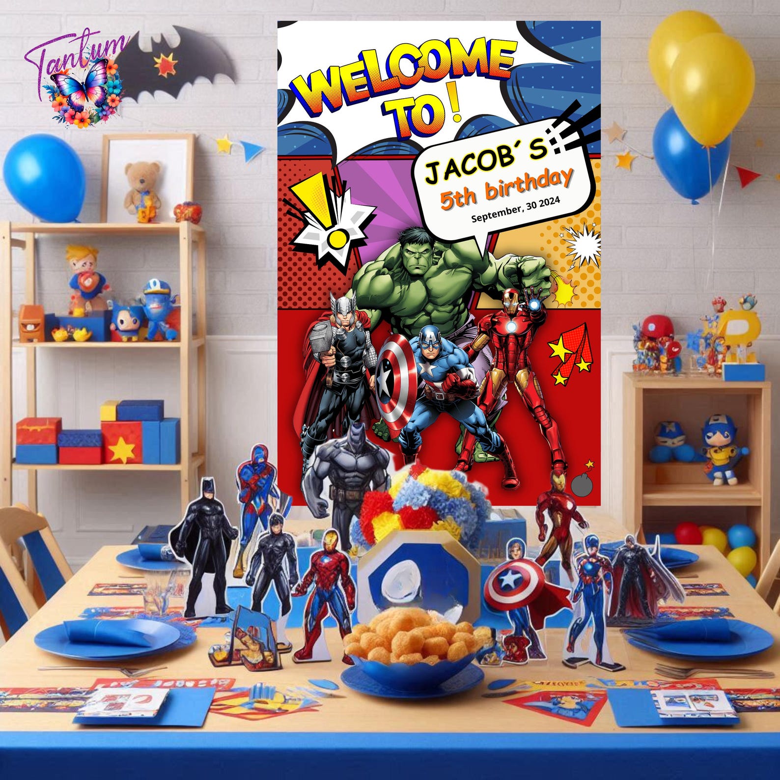 Superhero Welcome Sign, Superhero Welcome Poster, Superhero Birthday ...