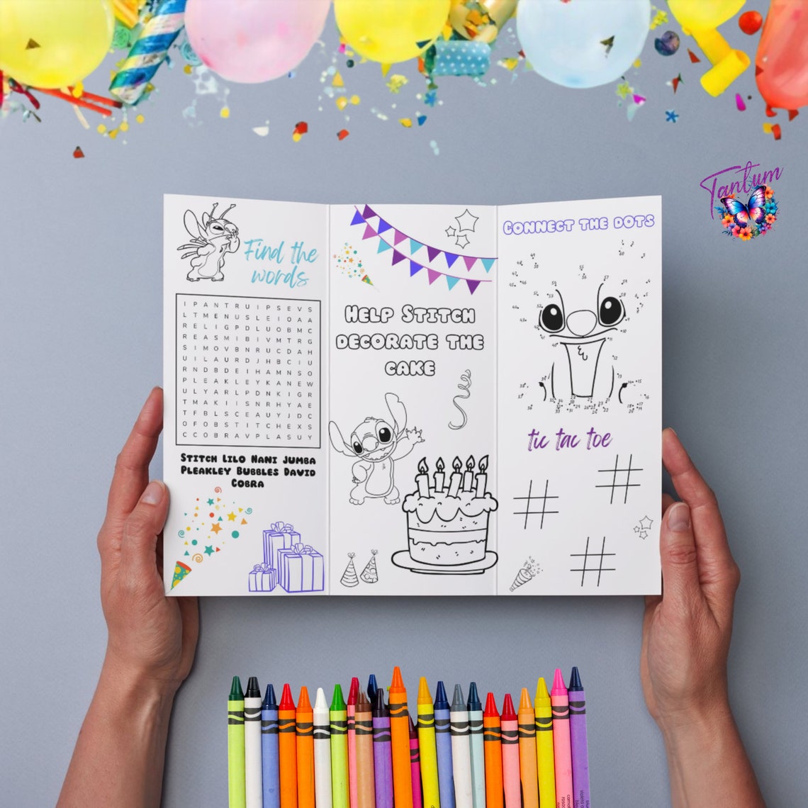 Printable Stitch Activity Sheet, Stitch Trifold, Stitch Coloring Page ...