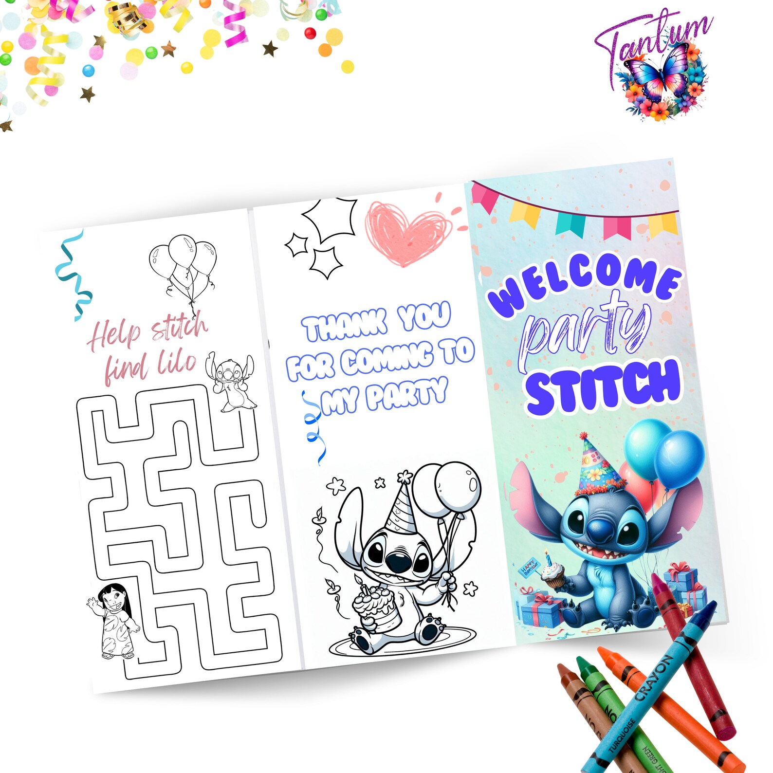 Printable Stitch Activity Sheet, Stitch Trifold, Stitch Coloring Page ...